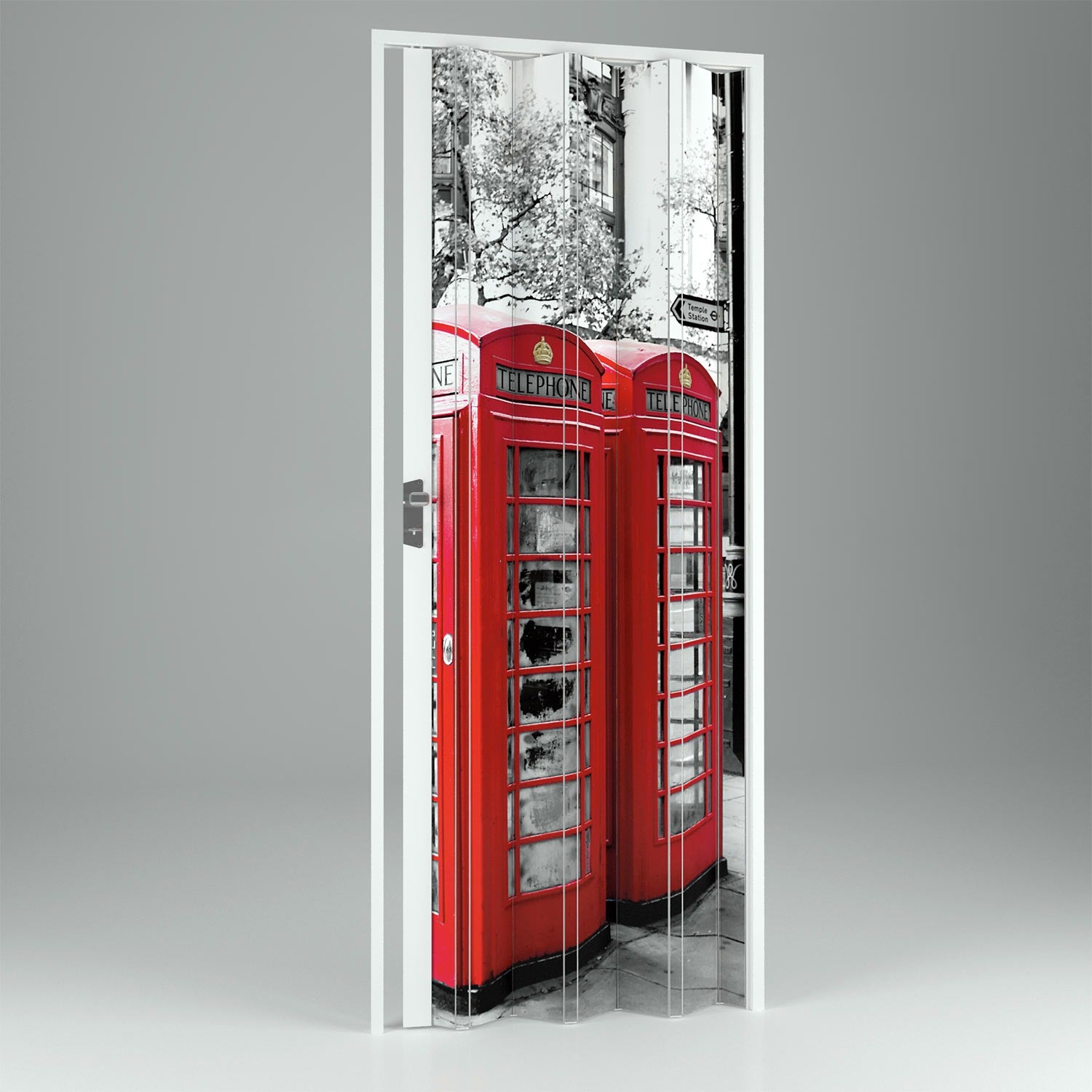 Porte pliante accordéon intérieur en PVC London 89,5x214 cm mod. Vera ...