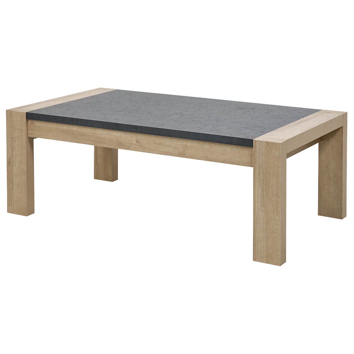 IRIS - Table Basse Rectangulaire Imitation Bois | Leroy Merlin