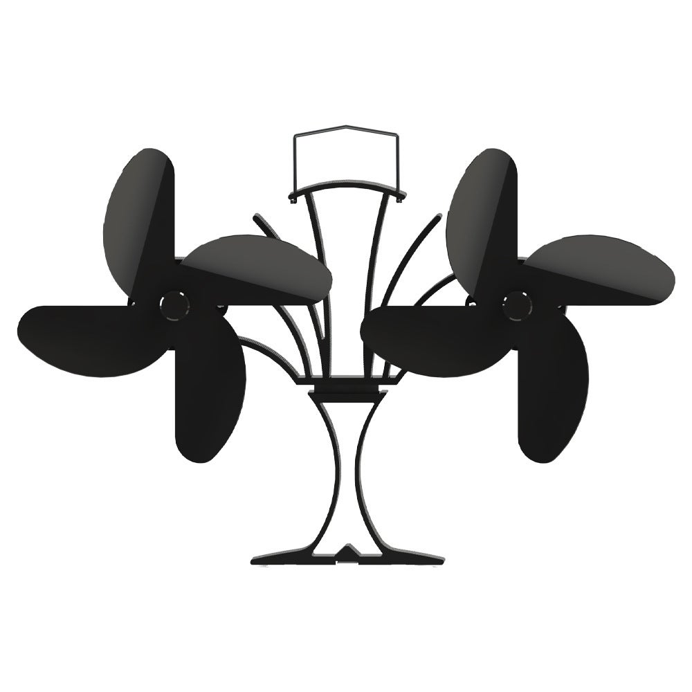 8 Blades Wood Stove Fan, Heat Powered Fan, Stove Top Fan for Wood Stove ...