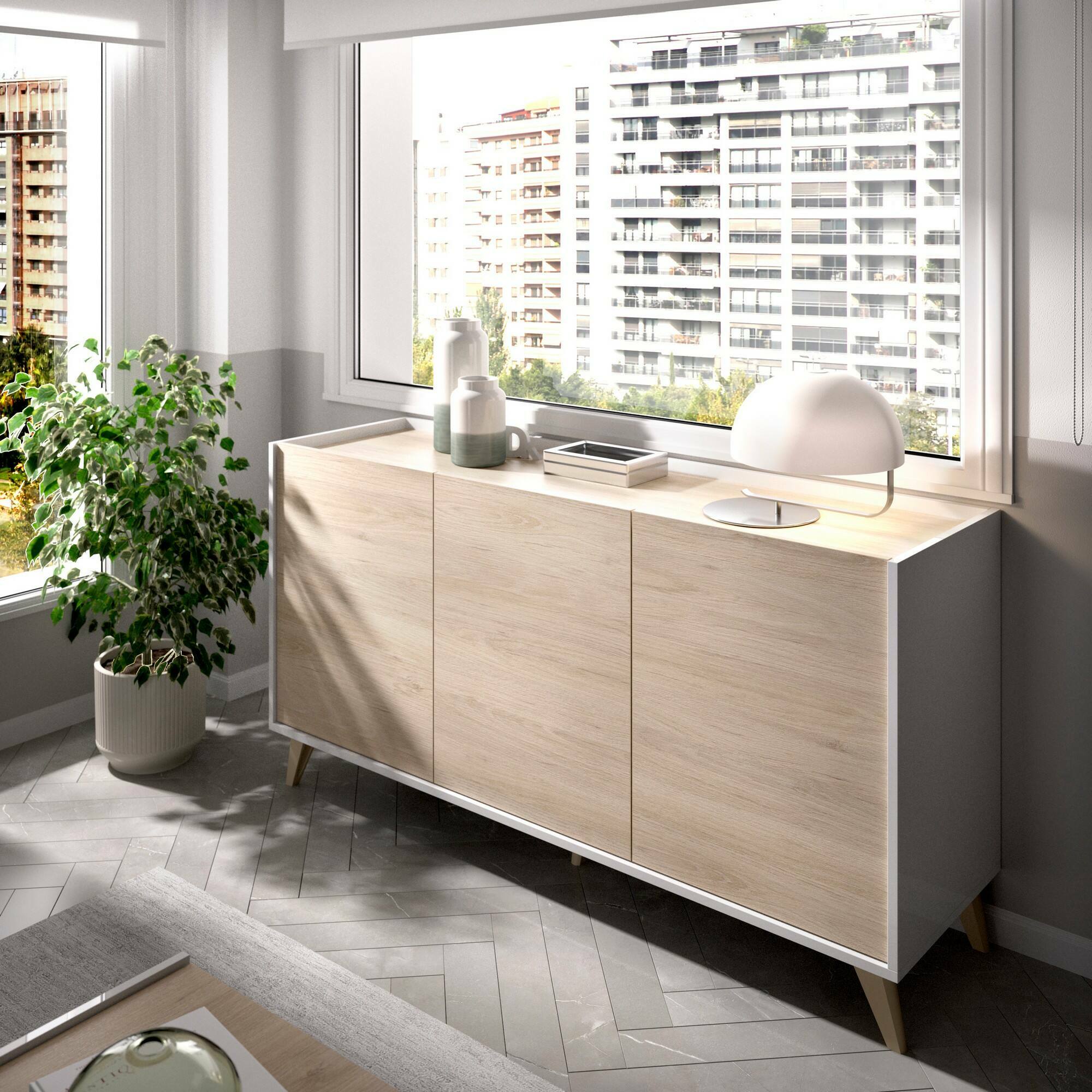 Buffet Avez, Buffet de salon, Buffet de salon moderne avec 3 portes ...