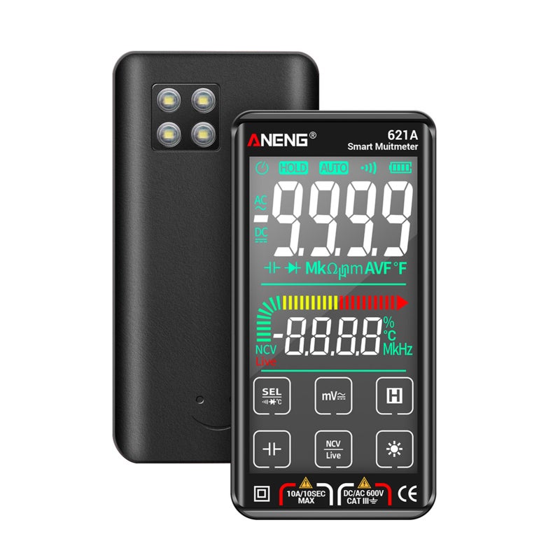 Multimètre numérique écran tactile 9999 points, sélection automatique ...