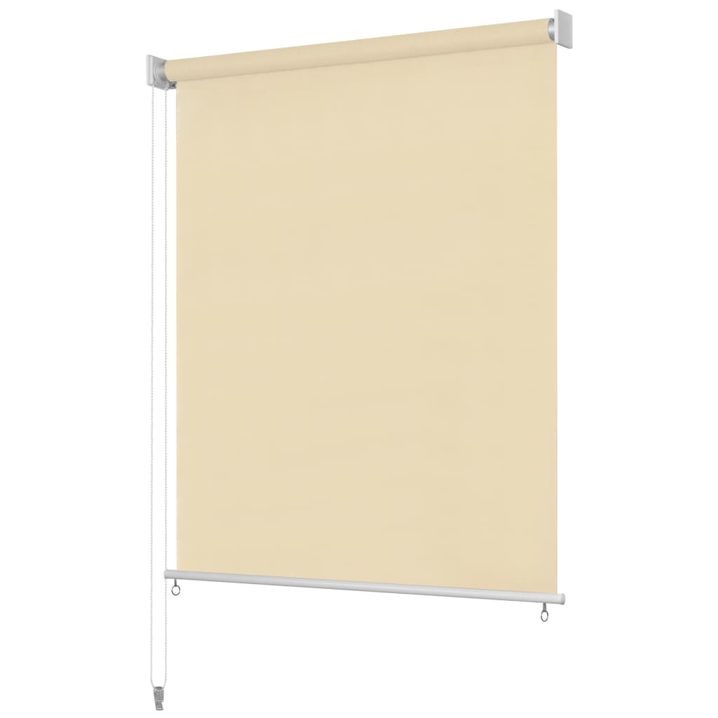 Store roulant d'extérieur 220 x 140 cm Couleur crème vidaXL | Leroy Merlin