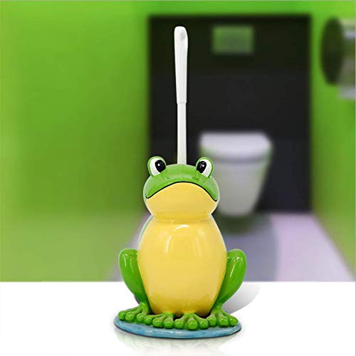 Compact Toilet Brush Bathroom Novelty Toilet Brush Holder Cartoon Frog ...