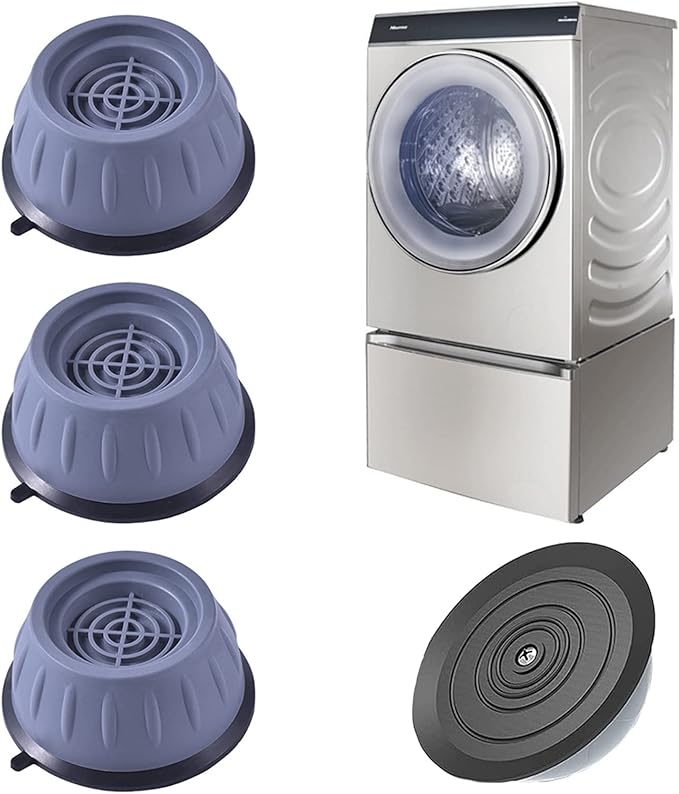 Patin Machine à Laver,4 Pièces Pied Machine a Laver avec Patin en ...