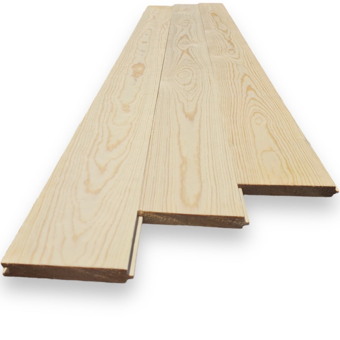 Parquet massif PRIME PIN SANS NOEUDS 1,14 m²/carton 200x9.5x2 cm (6 ...