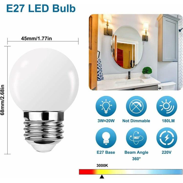 Bombilla LED E27 16W 220V CFL 360° Lynx (Pack de 10) - Blanco Frío 6500K | Leroy Merlin