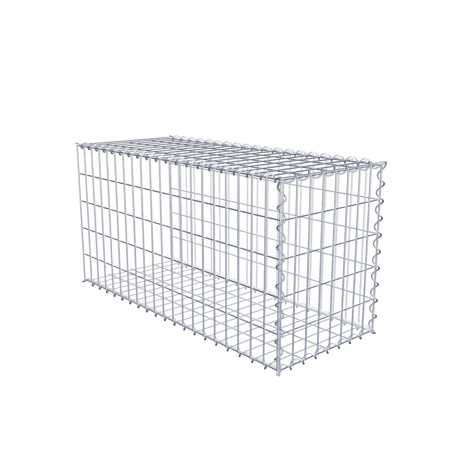 Gabiona - Gabion à monter en longueur 100 cm x 50 cm x 40 cm (L x H x P), maille 5 x 10 cm ...