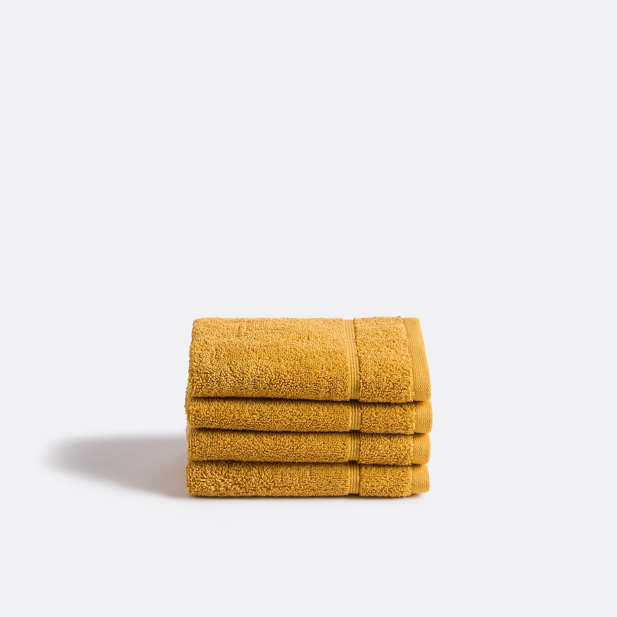 Lot 4 serviettes d'invité éponge 600 g/m², Zavara - Safran - 40 x 40 cm ...