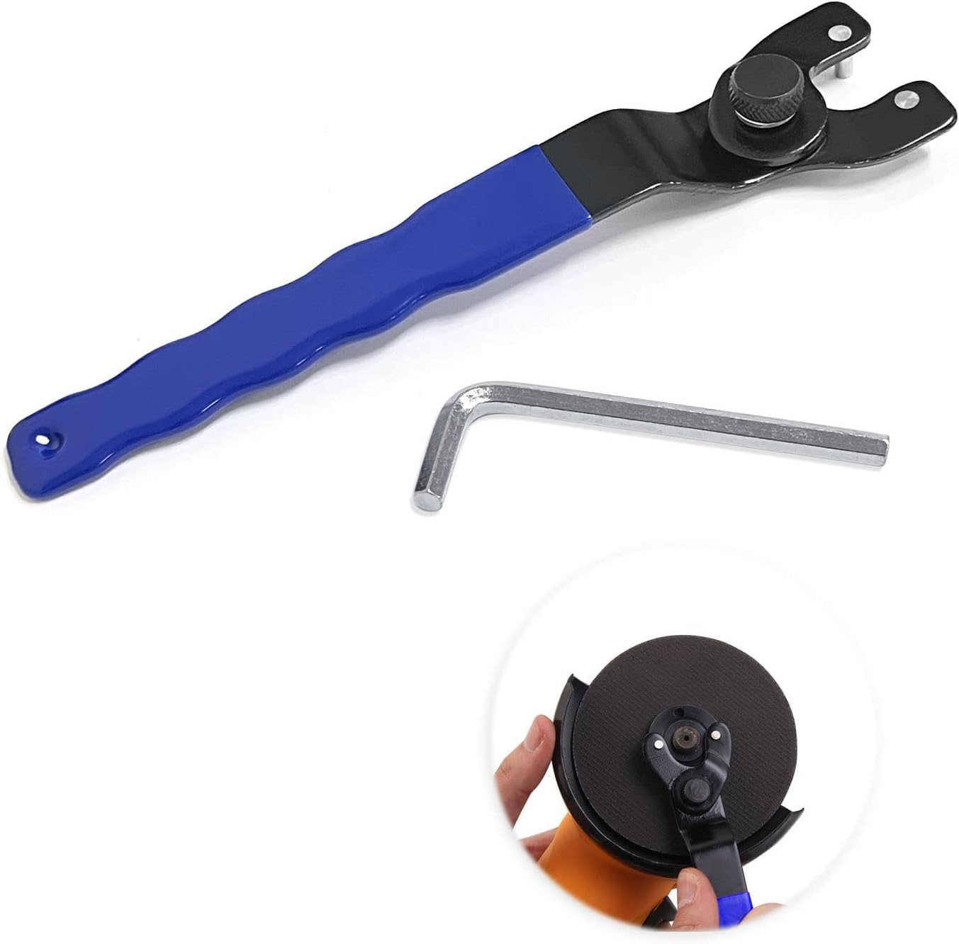 Clé à molette, clé à broche, écrou de blocage, clé à meuleuse, poignée ...