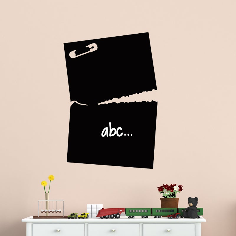 Sticker ardoise tableau noir - stickers muraux adhésif effaçable ...