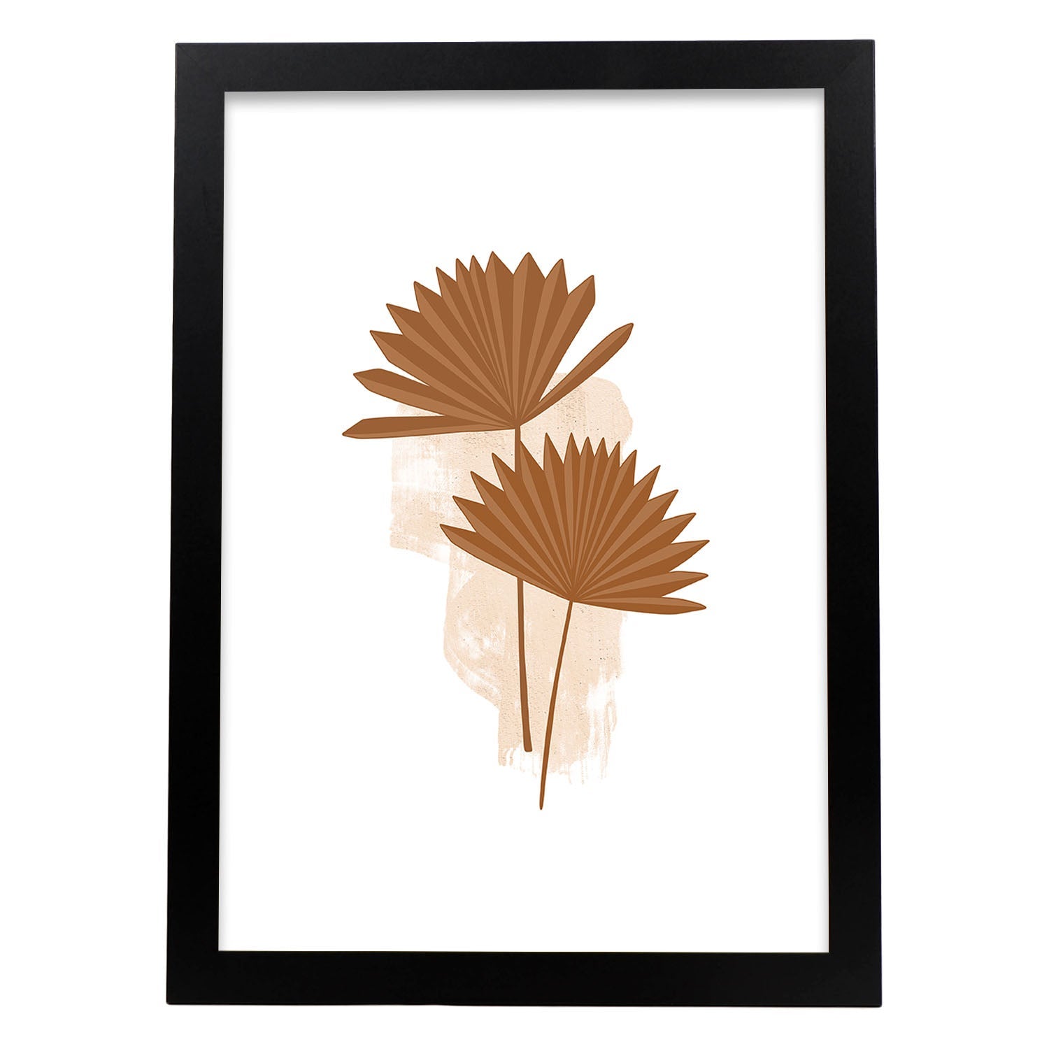 Poster Di Immagini Astratte Di Pianta. Disegni In Toni E Terre Limpide ...