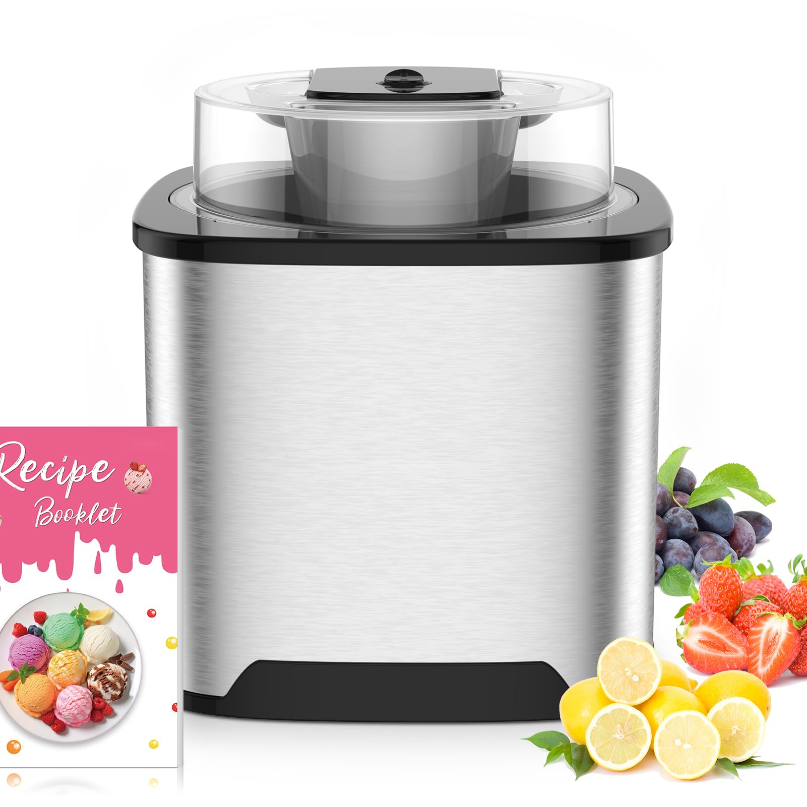 Vpcok Direct Gelatiera 2L Macchina per Gelato12W Macchina del Gelato ...