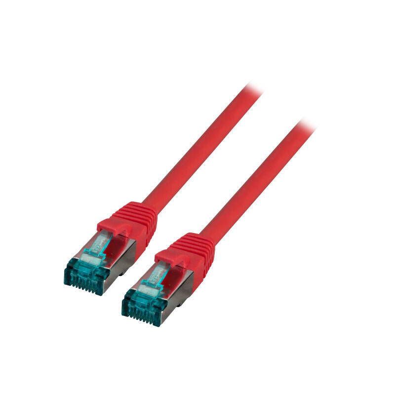 Efb rj45 cable de red s/ftp, cat.6a, lszh, 0,5m, rojo | Leroy Merlin
