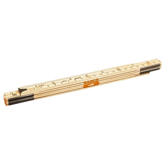 BAHCO - Mètre pliant en bois à 5 sections, 1 m - 1 m | Bricoman