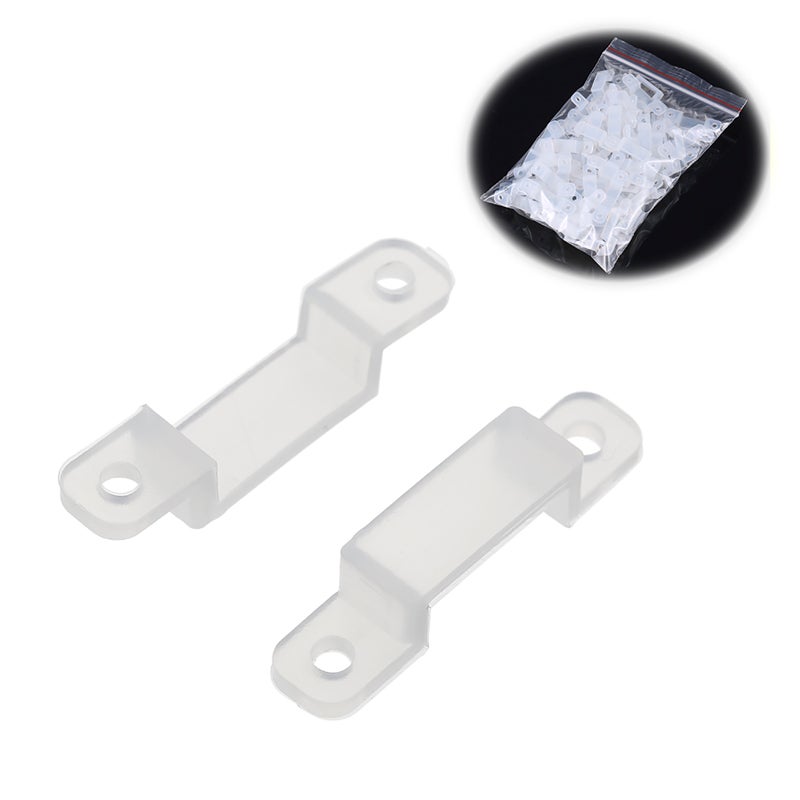 Clips de fixation translucides, fixation flexible pour bandes LED 5050 ...