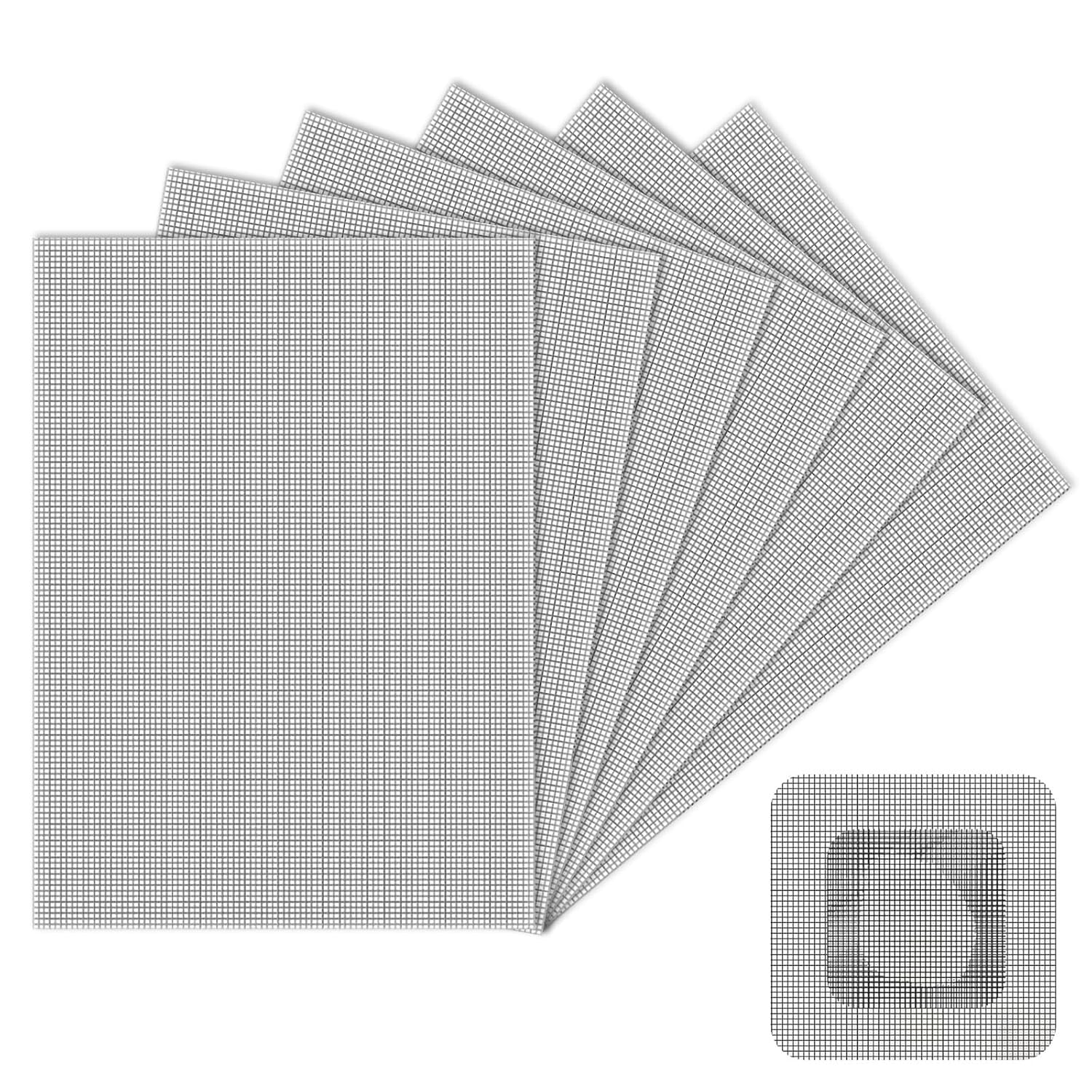6 Pièces Ruban Adhésif de Réparation pour Moustiquaires, Kit de ...