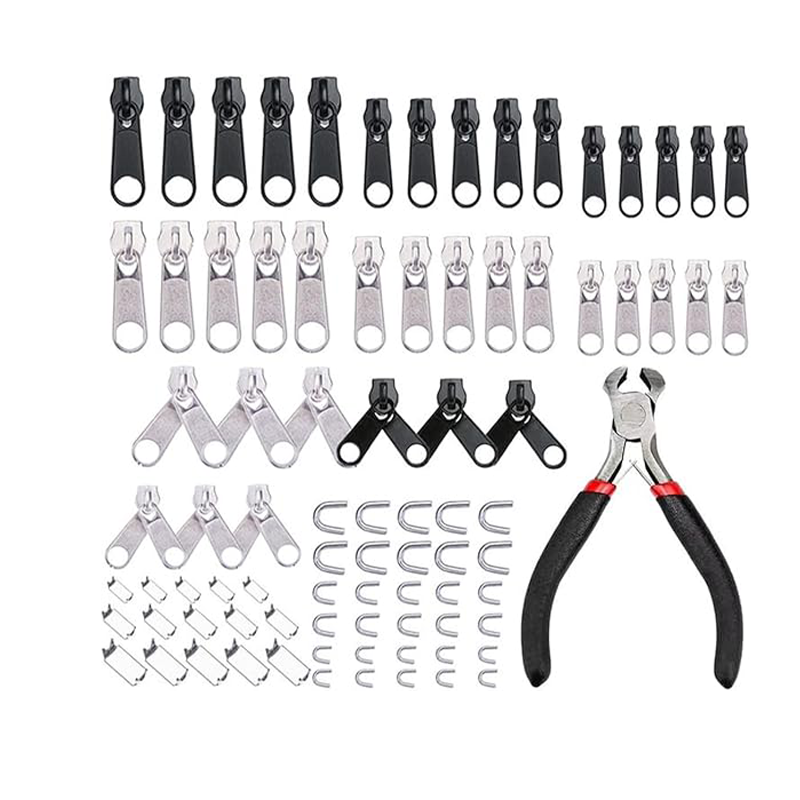 Kit de reparación de cremalleras de 85 piezas, incluye cremalleras de ...