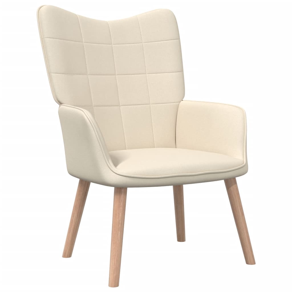 Chaise de relaxation | Fauteuil de relaxation | Chaise de Salon Crème ...