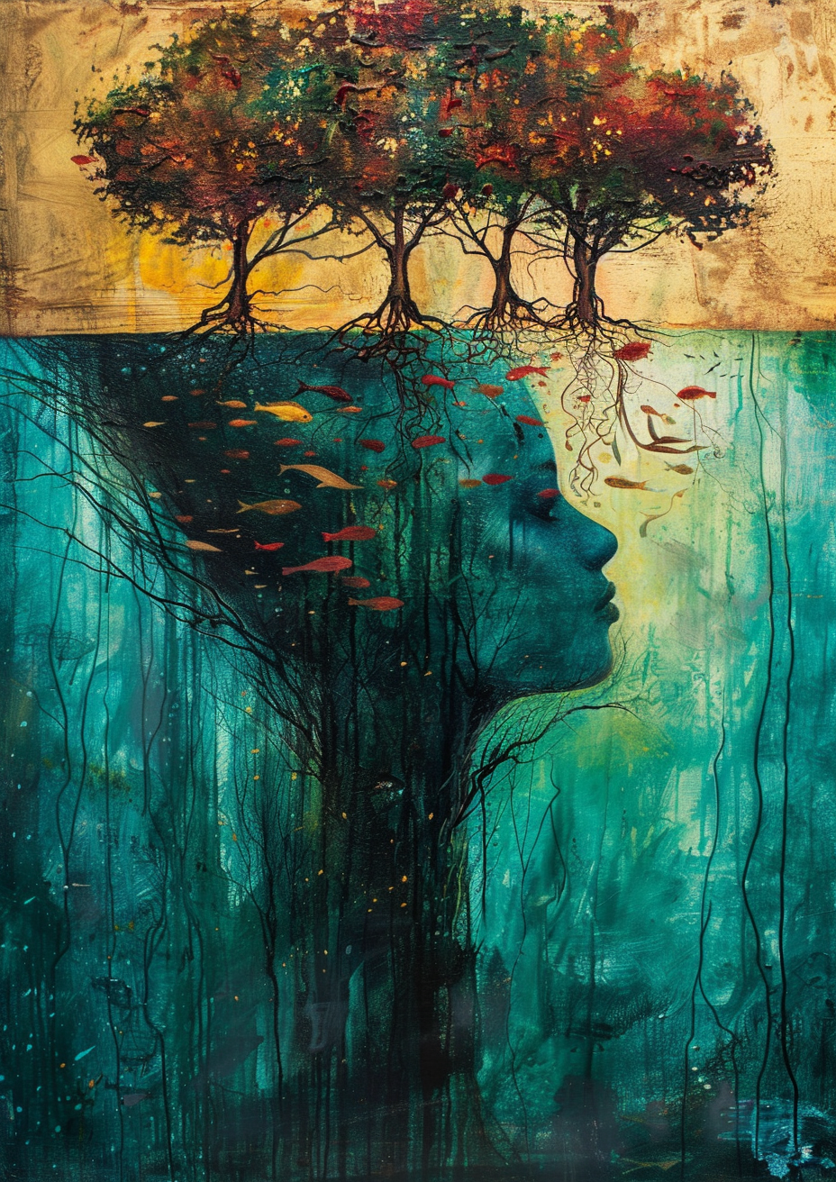 Stampa POLARTE 70x100. Sogno perenne di radici e correnti | Leroy Merlin