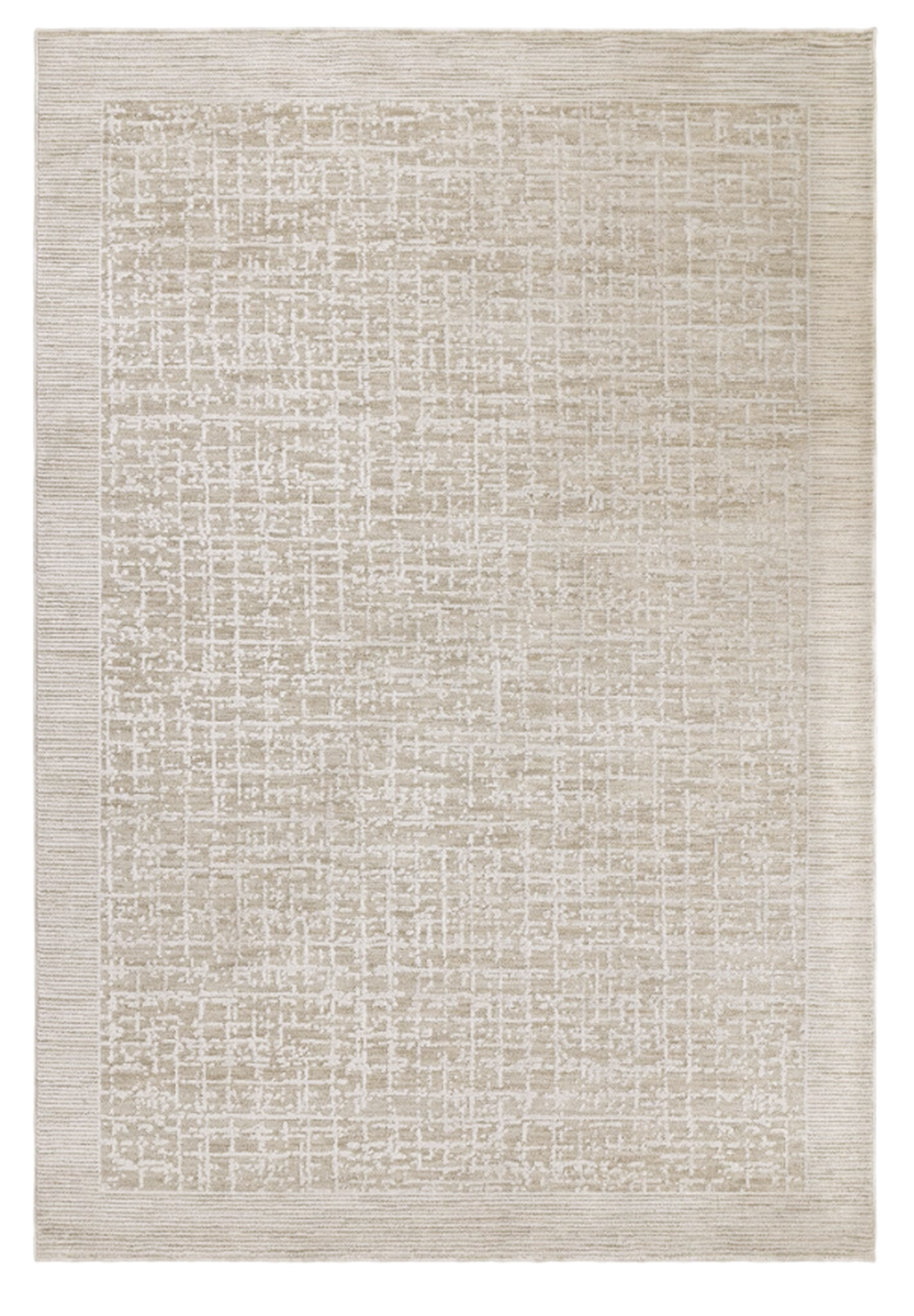 Tapis tissé plat moderne Beige 120x160 cm | Leroy Merlin