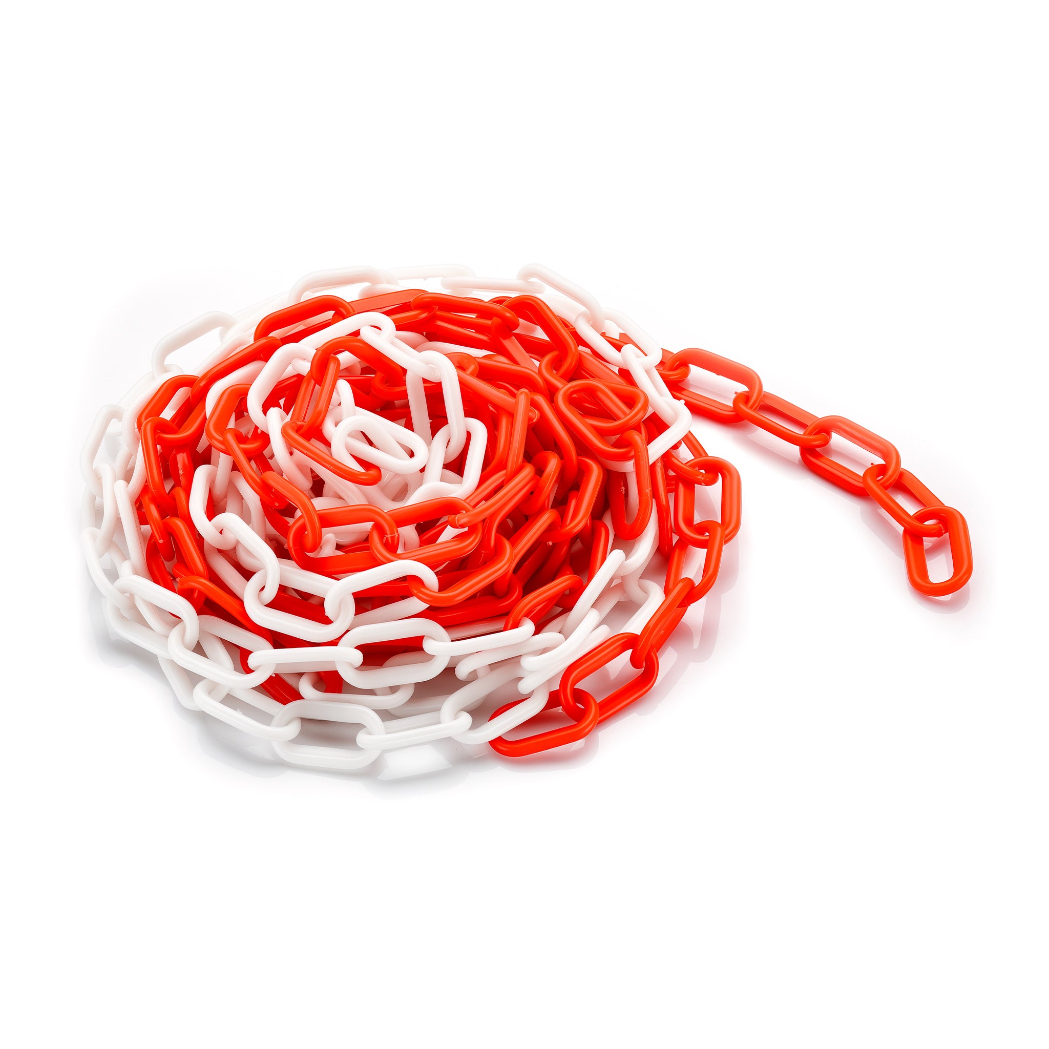 Wiltec Chaîne de signalisation rouge et blanche – en PVC – 5 m de long ...