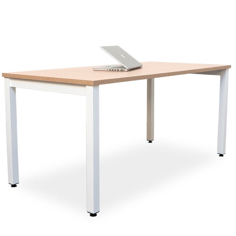 Mesa Escritorio y Estudio 140 cm Basic de Kunna estructura blanca y ...
