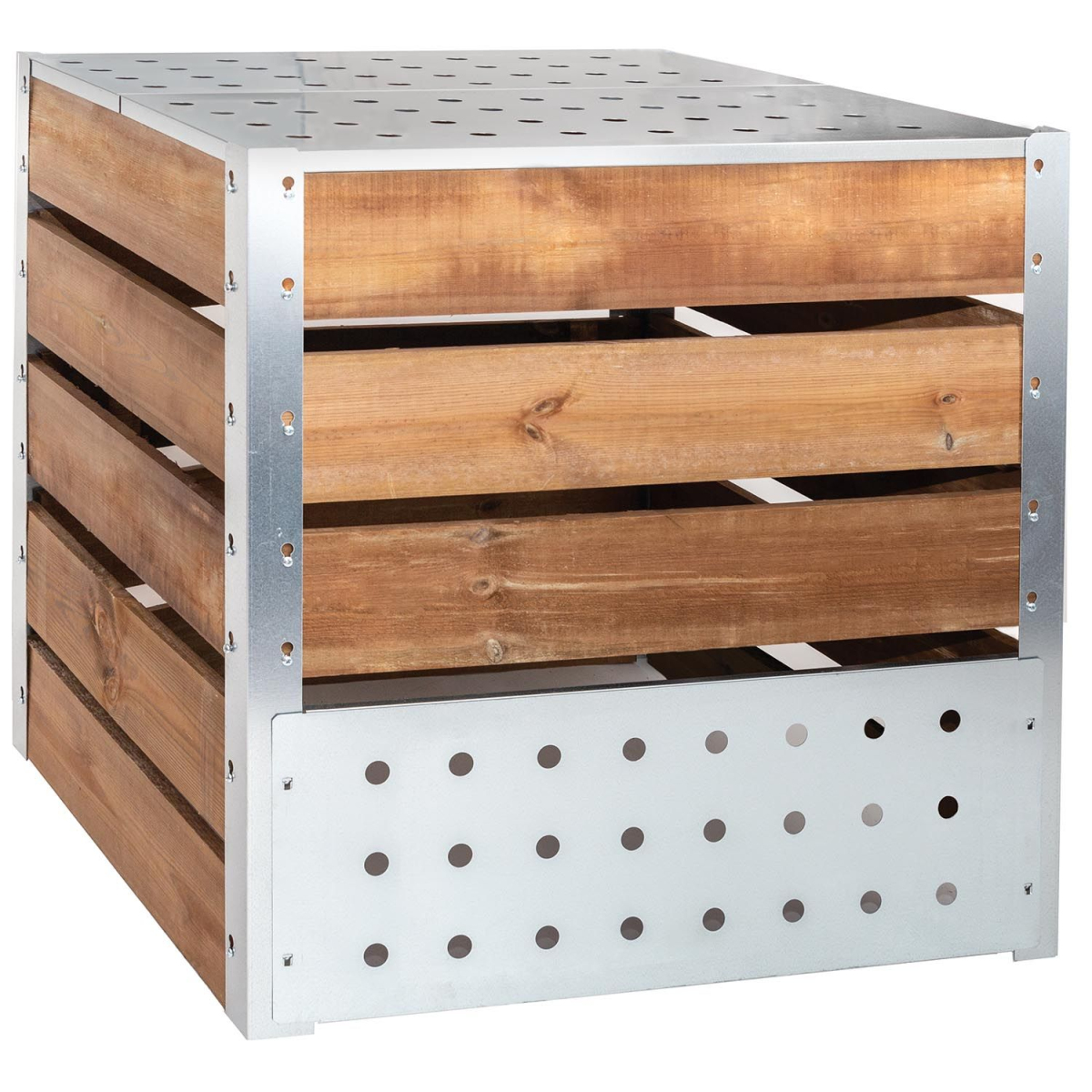 Silo de compost de acero y madera 700L | Leroy Merlin