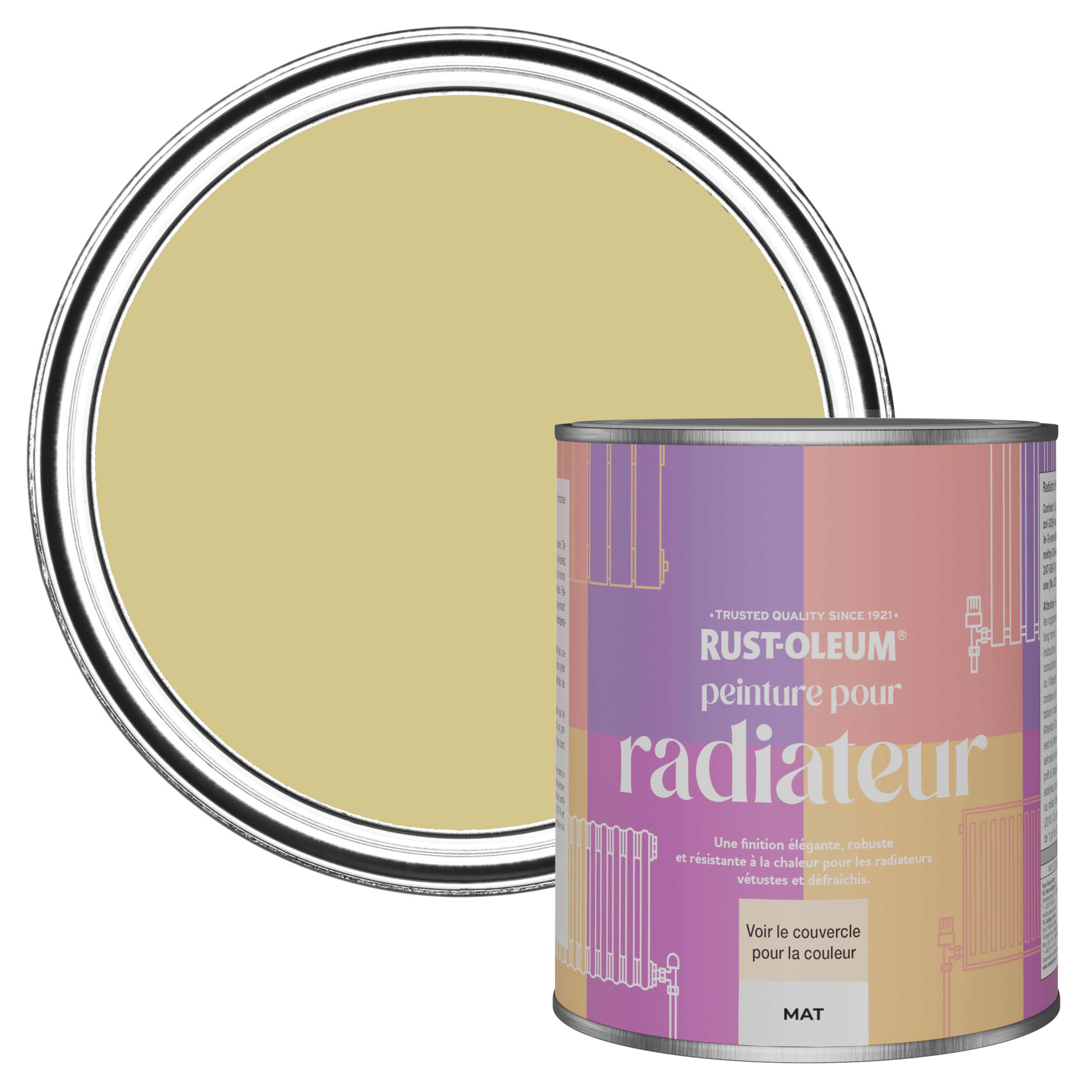 Rust-Oleum Peinture Verte pour Radiateur, Finition Mate - Wasabi 750ml ...