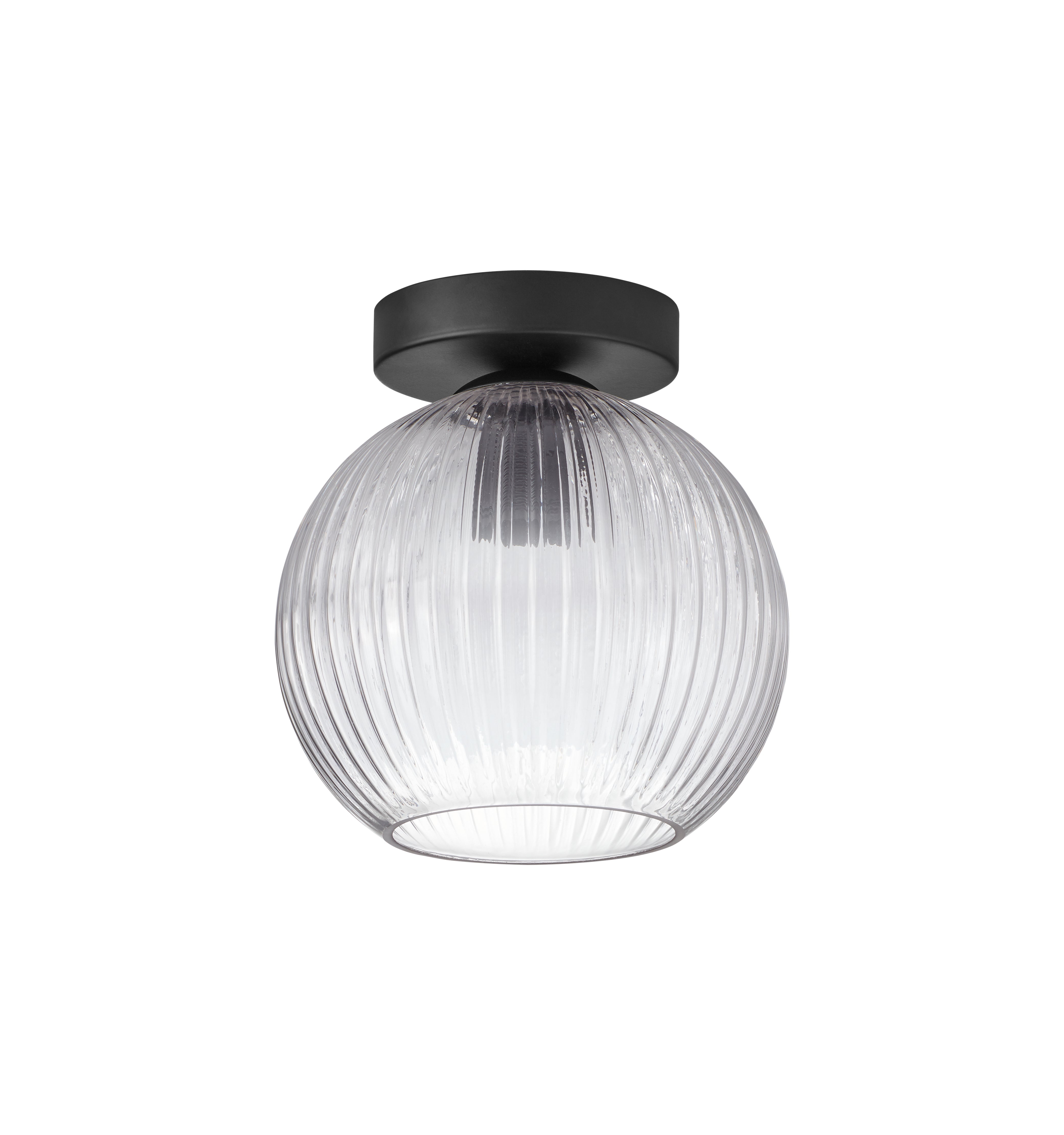 Plafón CANICA transparent glass Ø20 E27 | Leroy Merlin