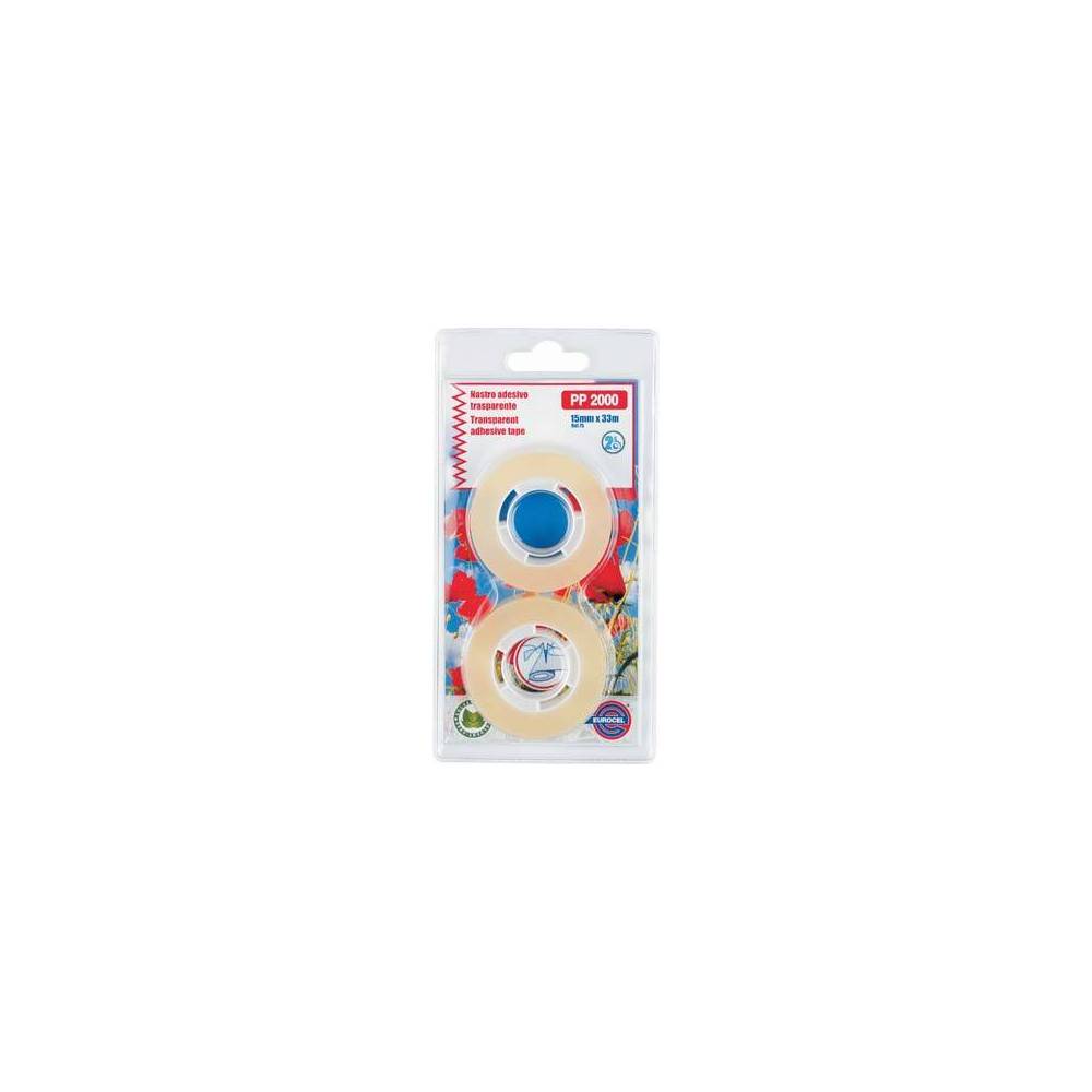 RUBAN ADHÉSIF TRANSPARENT CASA DUO SELF EUROCEL PPL MM 15 ML 33 CF=PCS ...