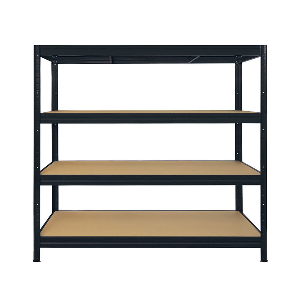 Étagère charge lourde Tôle d'acier 4 Étages Noir 177 x 160 x 60 cm ...