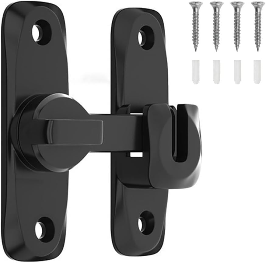 Loquet rotatif robuste 90°/180° pour portails, granges, garages ...