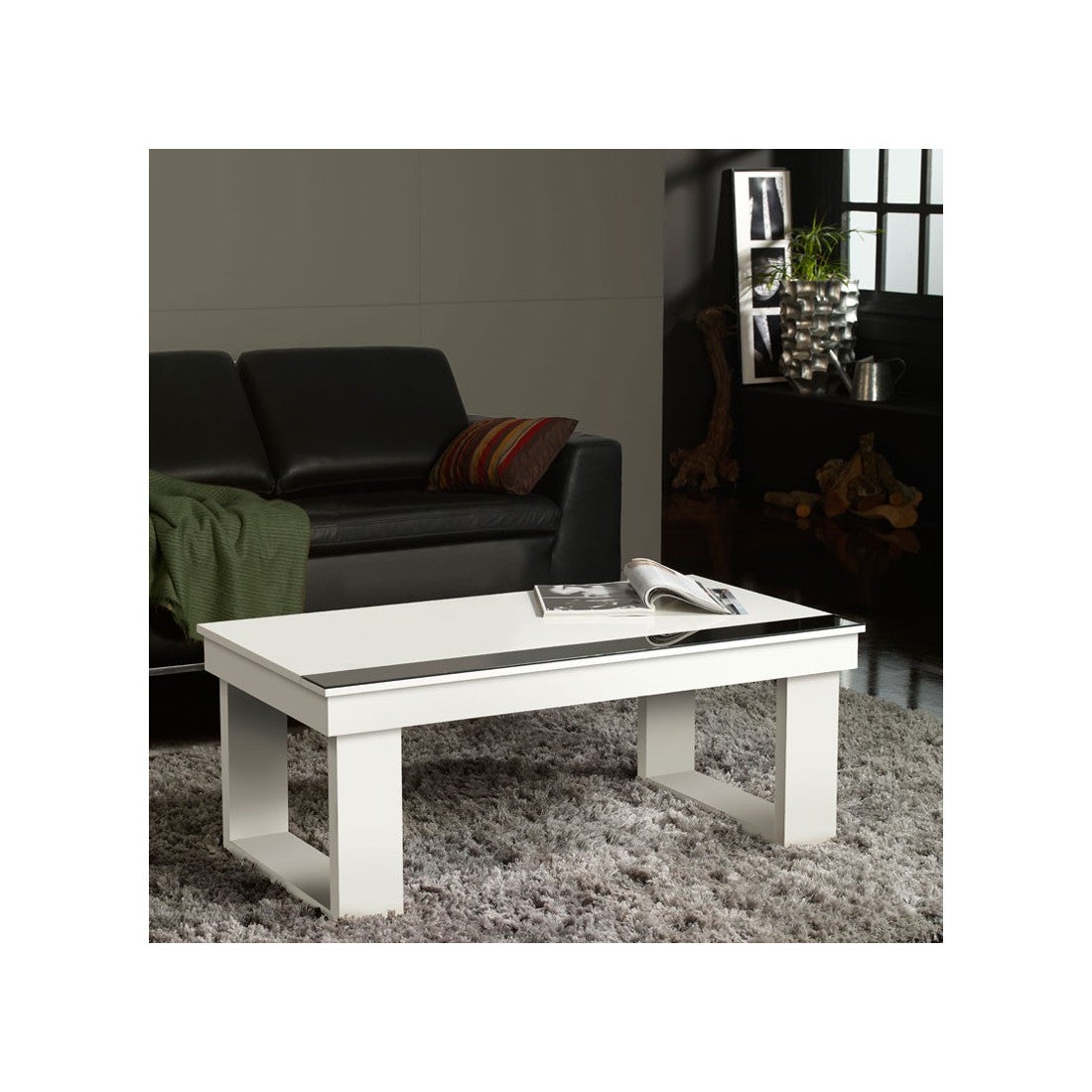 Table basse relevable blanche - UPTO | Leroy Merlin