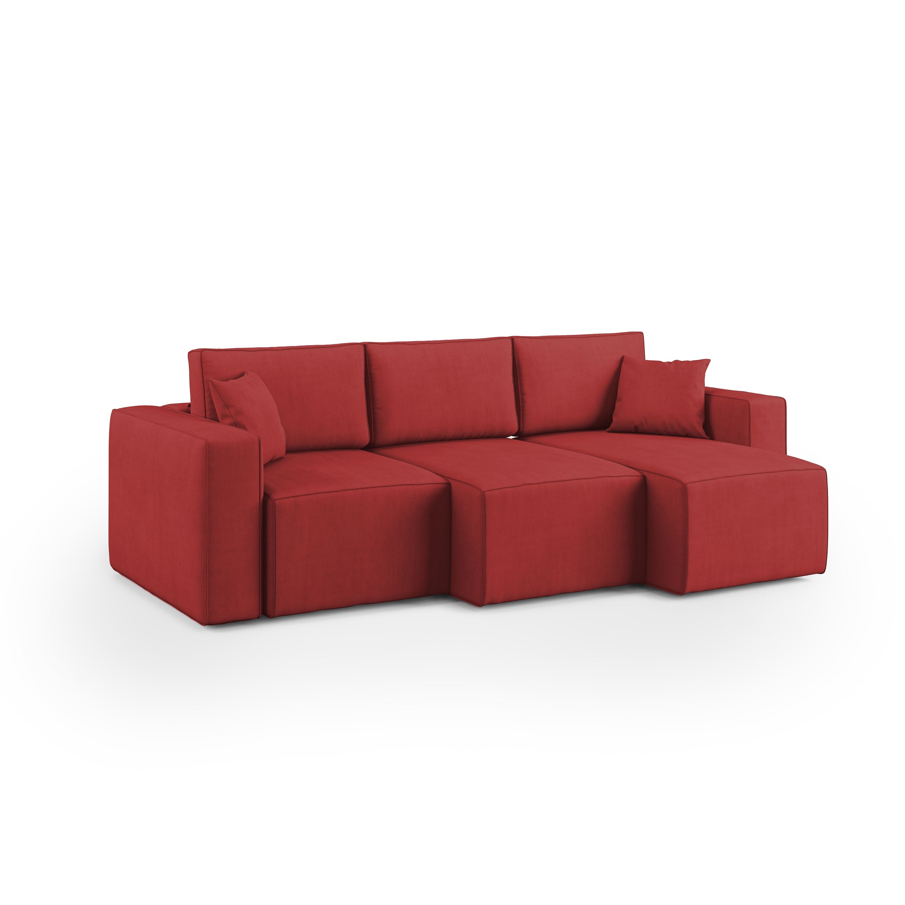 Morfeo Sofá con asiento extraíble en tela impermeable 245 cm Rojo ...