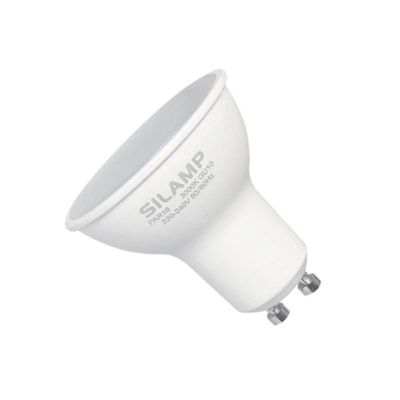 Bombilla LED GU10 8W 220V - Sencilla / Blanca Fría 6000K - 8000K - SILUMEN | Leroy Merlin