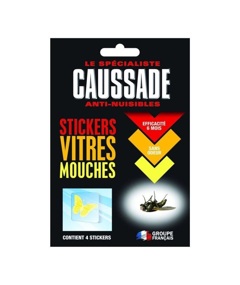 CAUSSADE - Etui de 4 Stickers Vitres Insecticides Anti-Mouches | Leroy ...