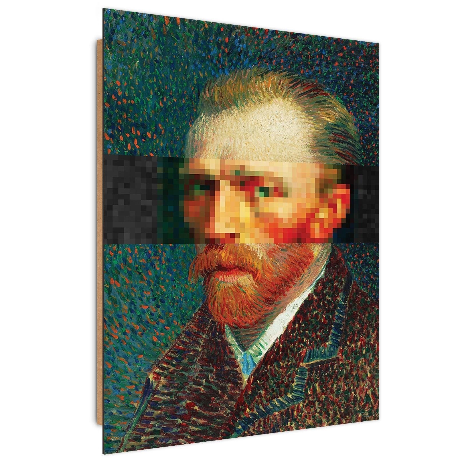 Tableau portrait bois van gogh - 50 x 70 cm | Leroy Merlin