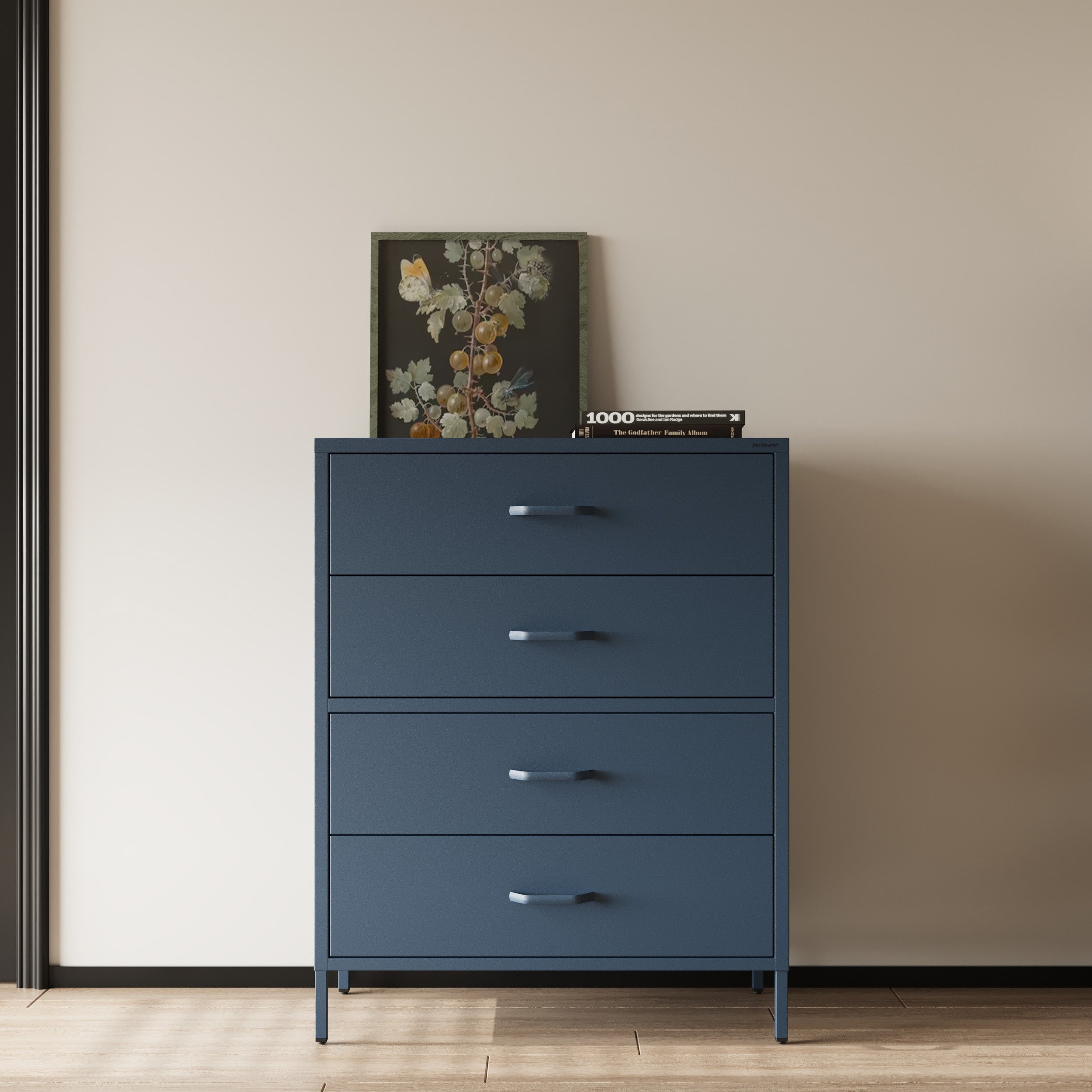 Commode Chambre en Métal, Commode Rangement 4 Tiroirs - Carla | Commode ...