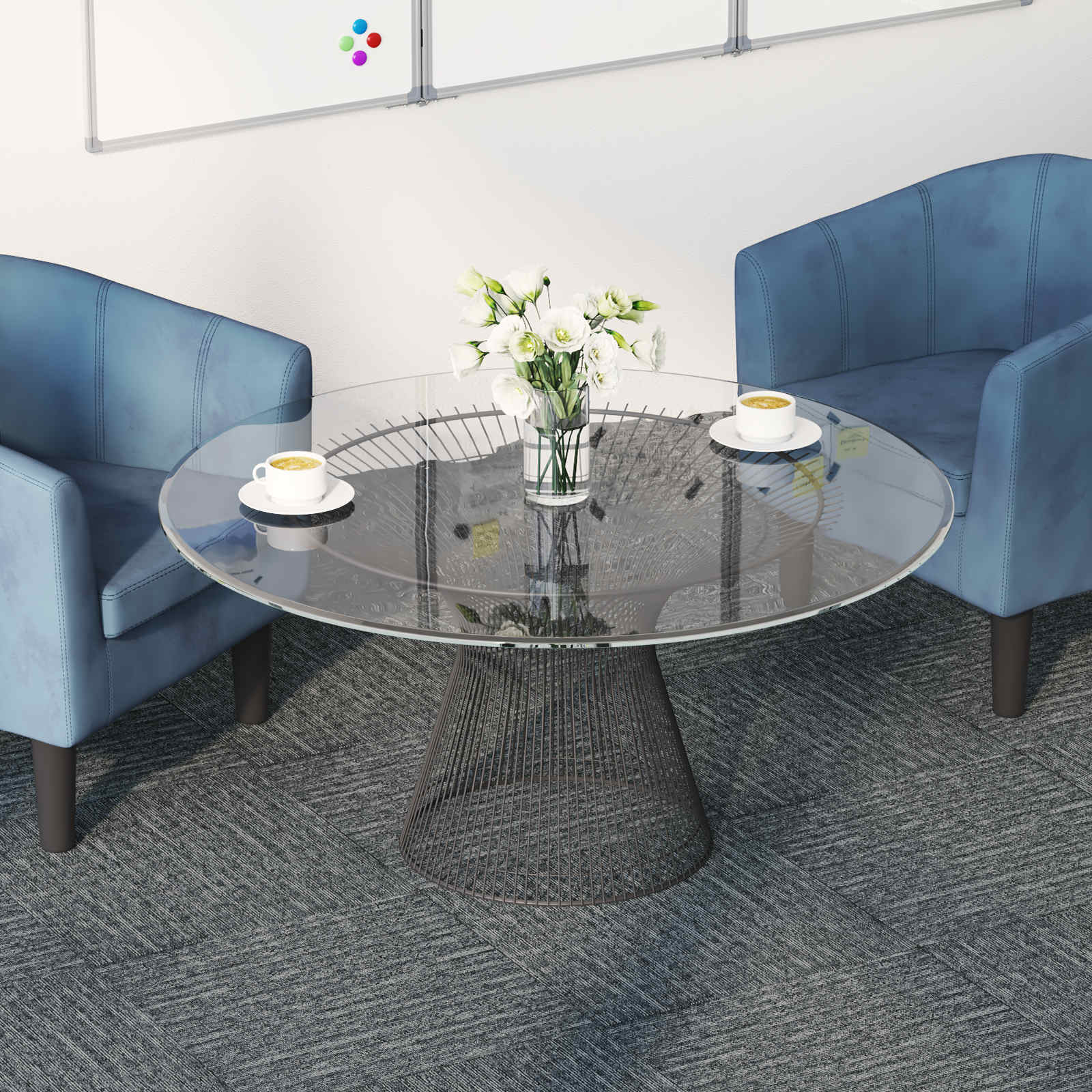 Azulejo de alfombra Gris Roca 50 x 50 cm 36 pcs PP y Betún | Leroy Merlin