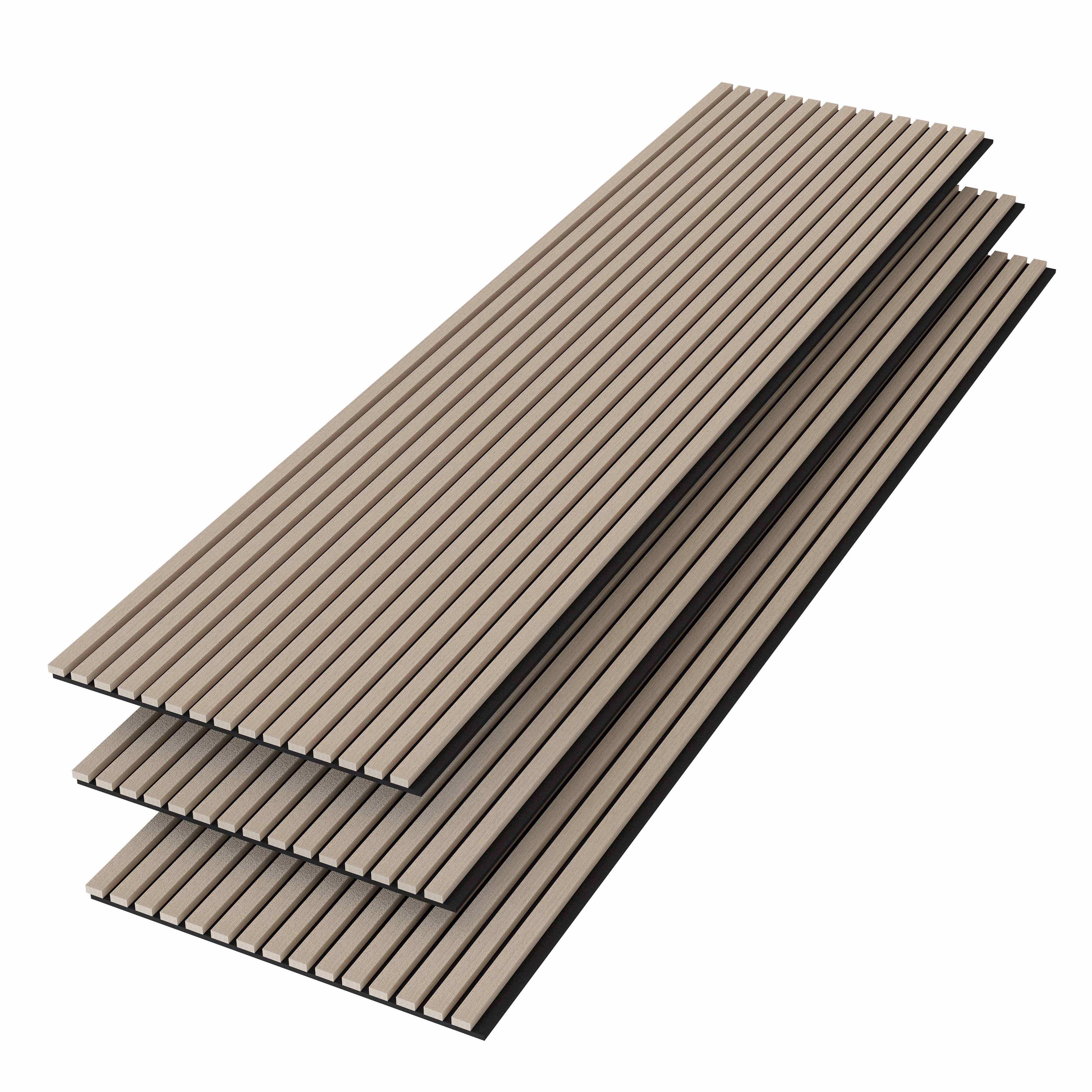 Panneaux décoratifs AICA, panneaux muraux en MDF imitation bois, lot de ...
