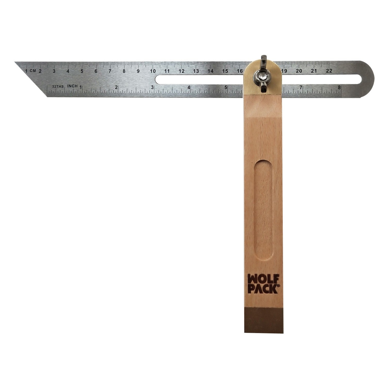 Escuadra medidora biselada con escala 22 cm. falsa escuadra, escuadra ...