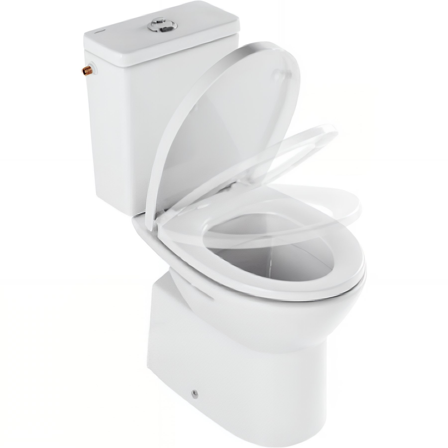 Pack WC au sol céramique traditionnelle SANINDUSA Easy évac. arrière ...