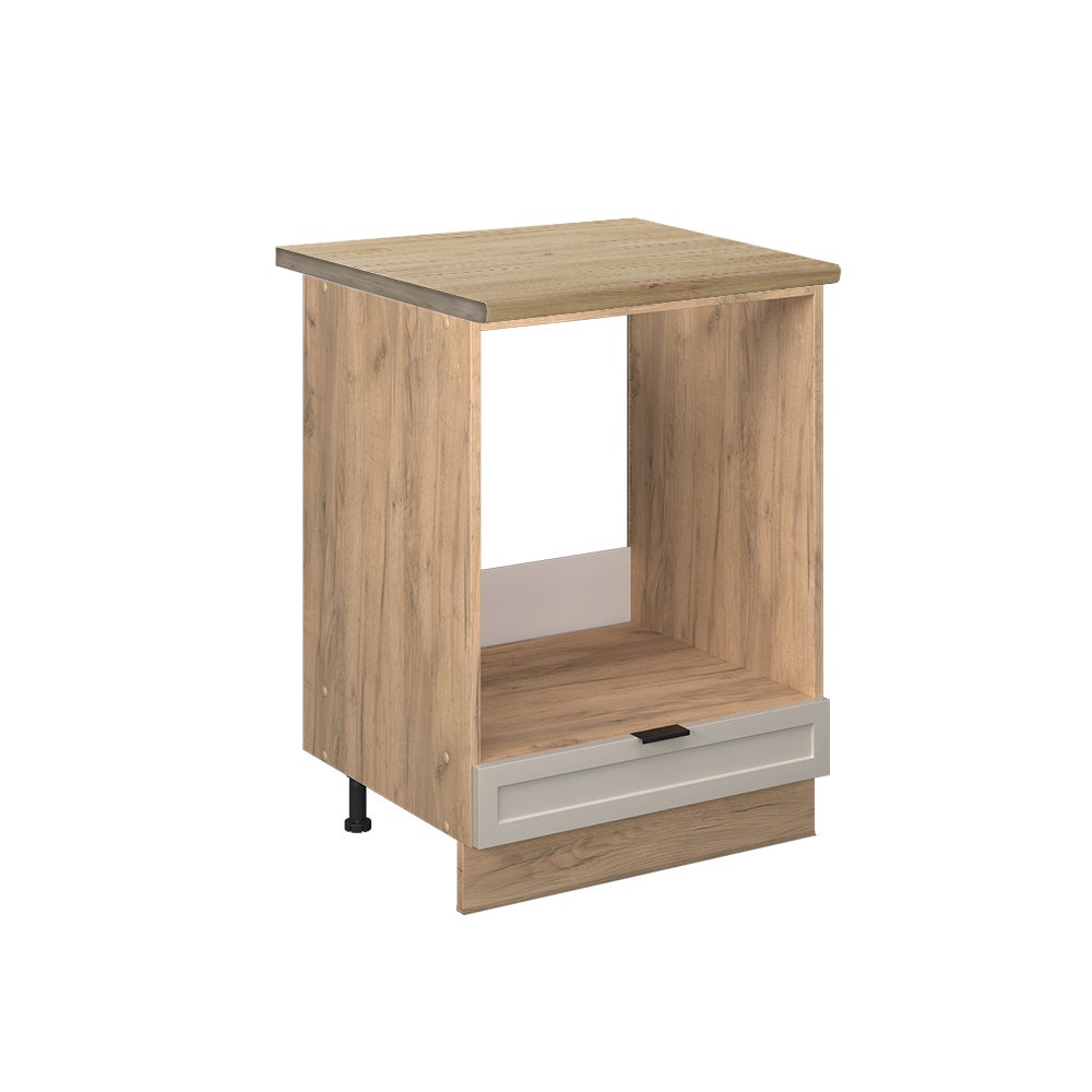 Vicco Meuble pour four Fame-Line, GrisBeige, 60cm , PT Chêne | Leroy Merlin