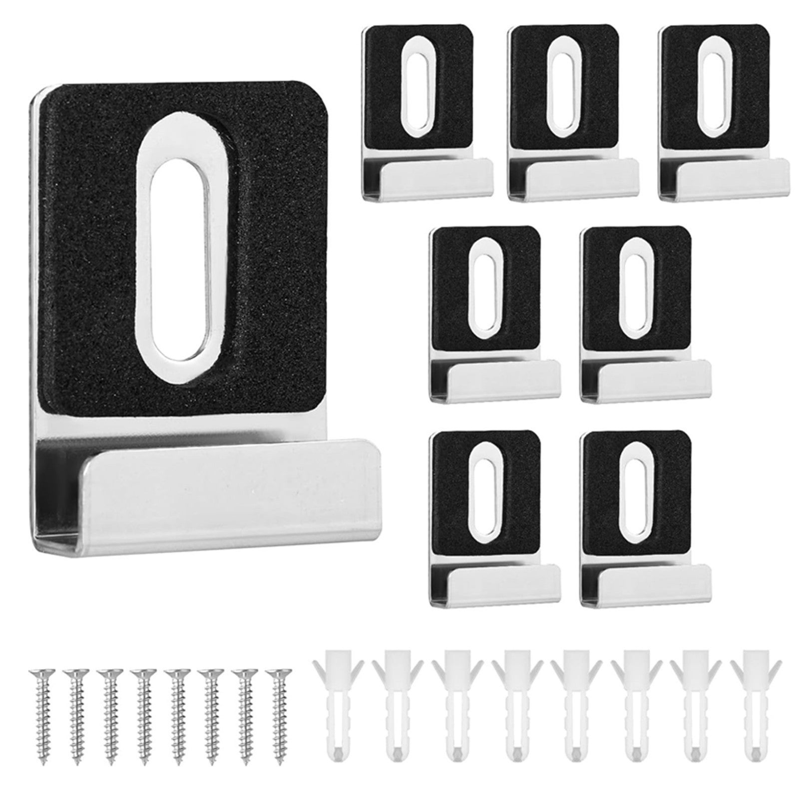 Kit de 12 cadres métalliques avec vis, crochets sans cadre et clips de ...