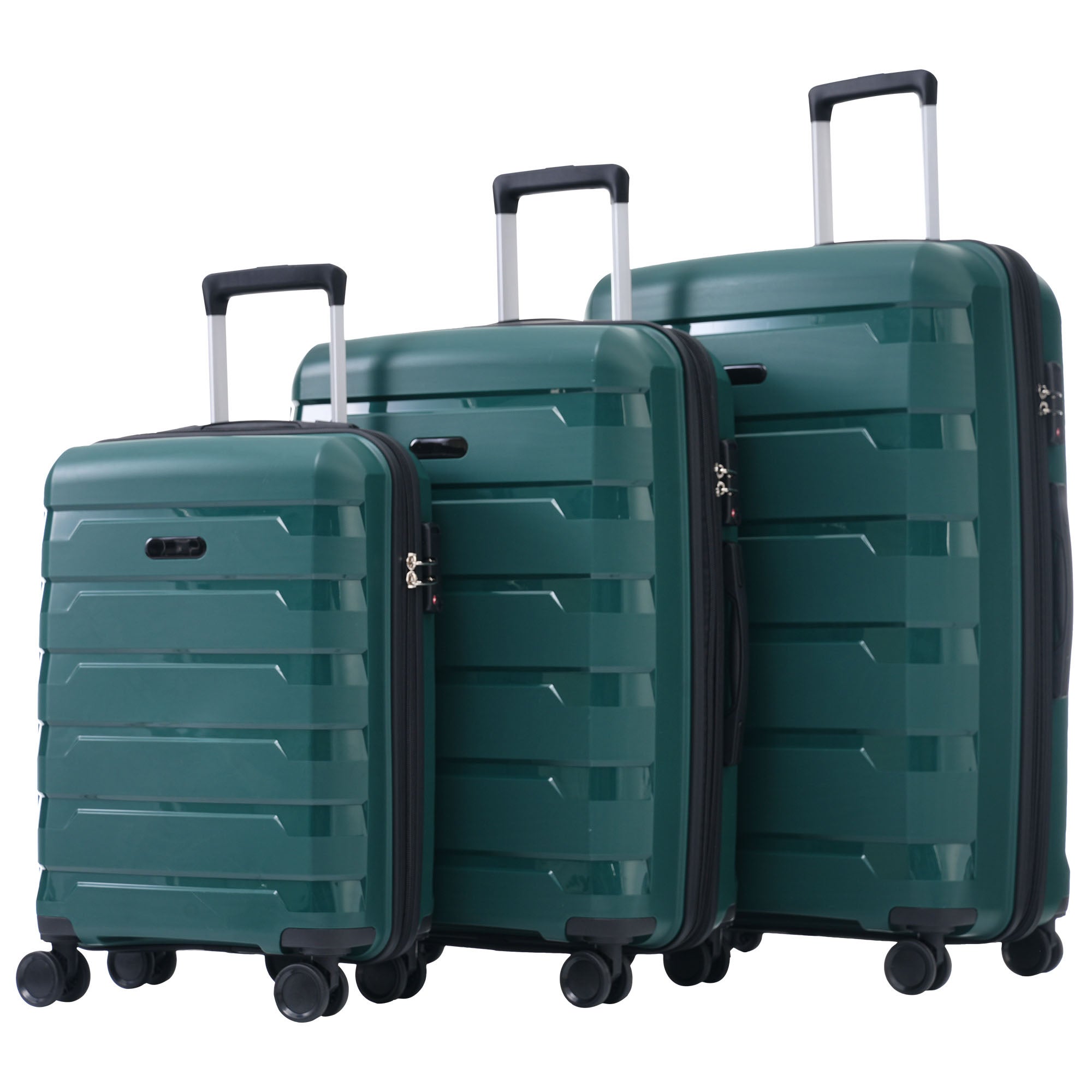Valise Set 3 pièces M-L-XL, valises rigides PP légères et résistantes ...