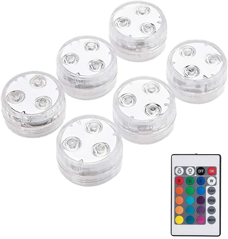 Mini vela LED a pilas con control remoto - Mini luces LED sumergibles ...