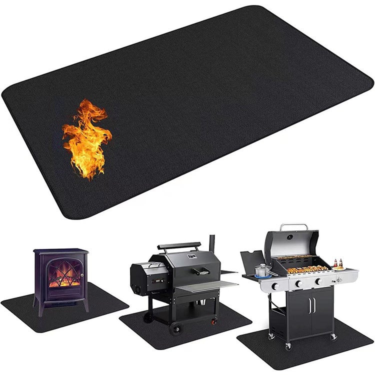 Tapis ignifuge, tapis de cheminée, tapis de barbecue, tapis anti-feu ...