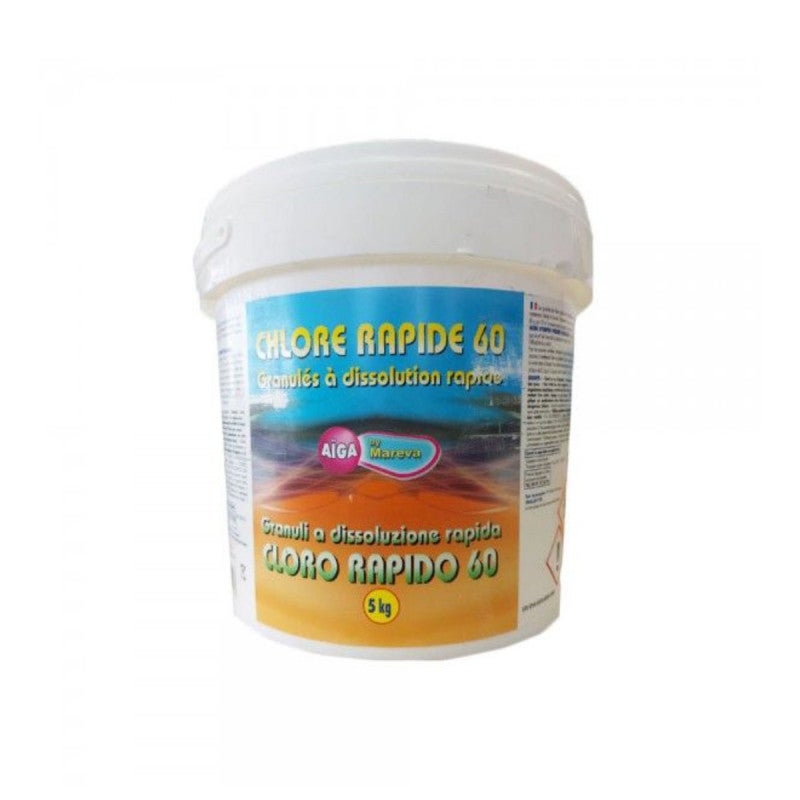 Cloro rapido 60 Aiga MAREVA Pool Granules - 5kg - 111013U | Leroy Merlin