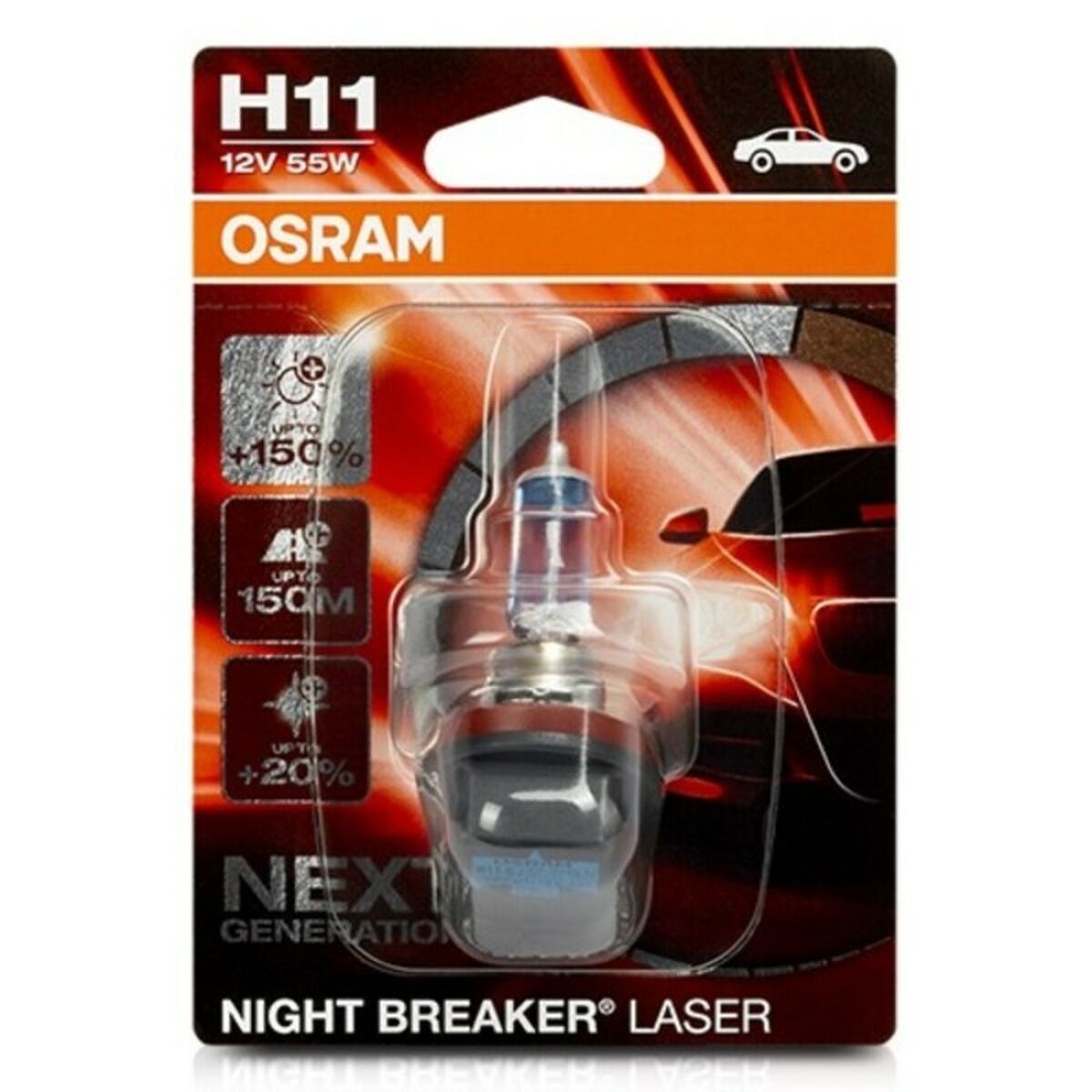 Bombilla para Automóvil Osram 64211NL-01B H11 12V 55W | Leroy Merlin