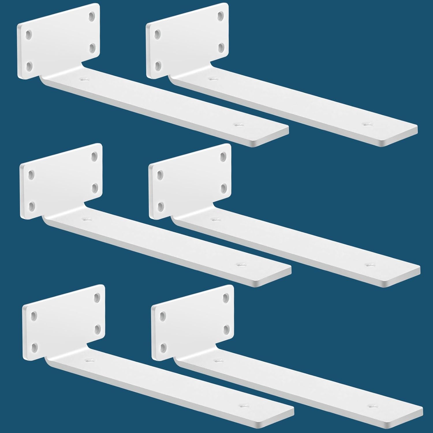 Set di 6 staffe per mensole a muro, staffe industriali, staffe per ...